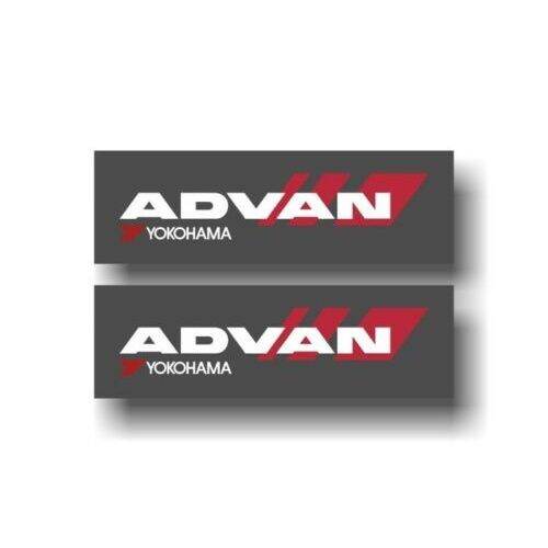 x2 ADVAN Yokohama Vinyl Graphic Decals STI JDM Drift Car Stickers ...