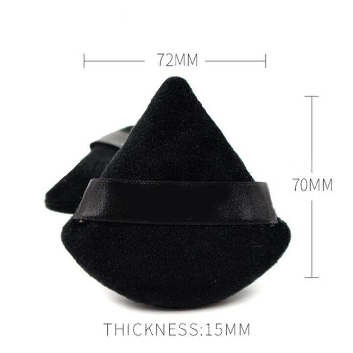 Puff Bubuk Segitiga, Busa Riasan 2 Buah Pembersihan Mudah untuk Alas ...