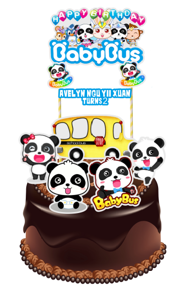 Babybus Cake Topper Set | Lazada