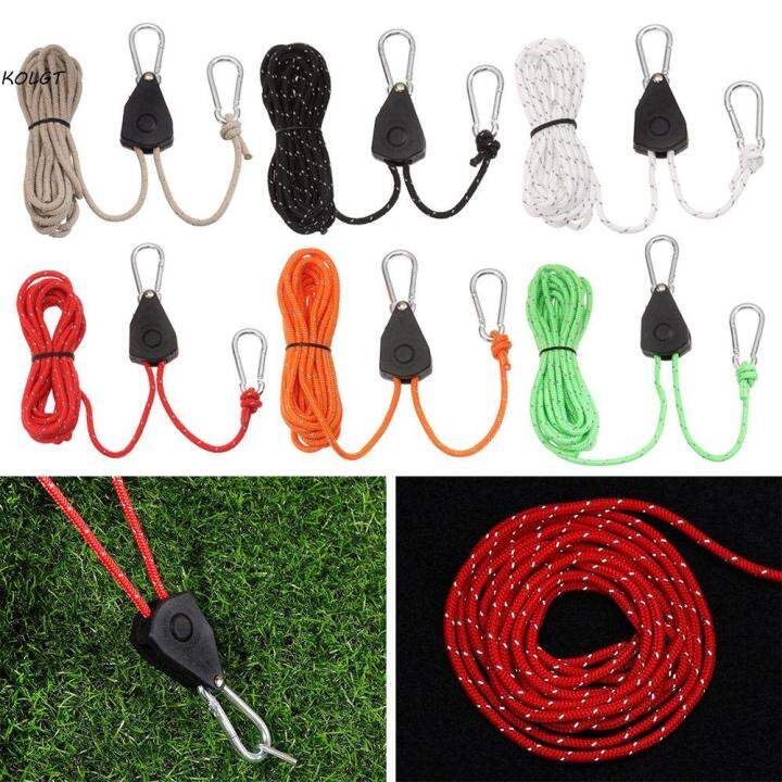 KOLGT 4m Length Lights Lifting Camping Tool Awning Wind Rope Tent Rope ...