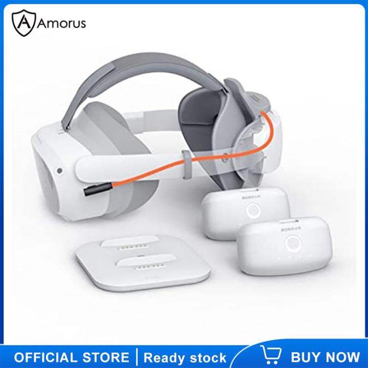 Amorus BOBOVR ชุดแบตเตอรี่แฝด P4 BD2สำหรับอุปกรณ์ VR Pico4 | Lazada.co.th