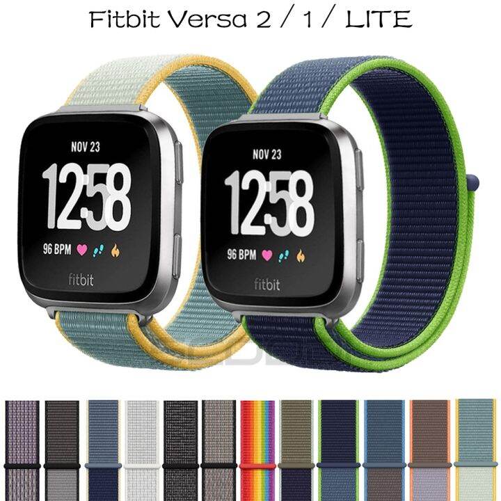 ♞♦♛ สายนาฬิกาข้อมือไนล่อน สําหรับ Fitbit Versa / Lite / Versa2 | Lazada ...