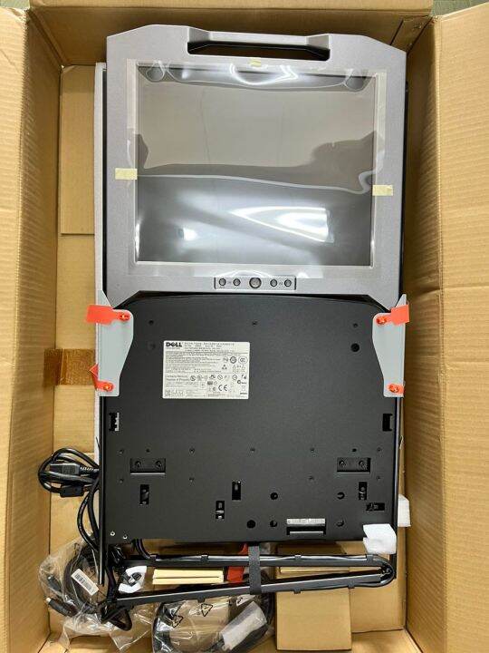 DELL 17 INCHES RACK MOUNT LCD MONITOR SCREEN KMM CONSOLE 17FP TH6C1 ...