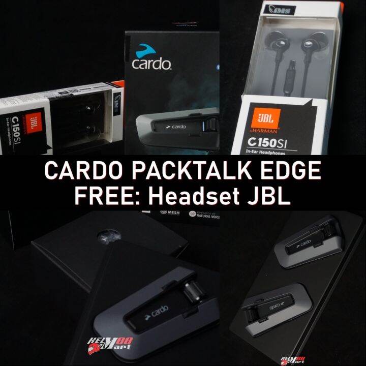 Cardo Packtalk EDGE (Sound by JBL) - Intercom Cardo Packtalk GARANSI ...
