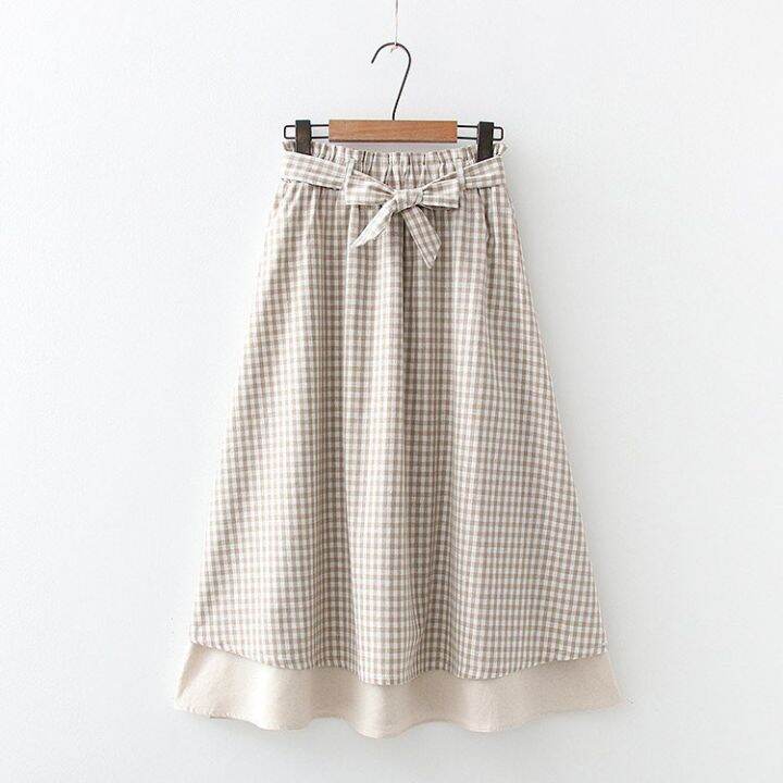 ROK WANITA TERBARU NINDI SKIRT LONG SQUARE KATUN KOTAK ADA 3 FARIAN ...