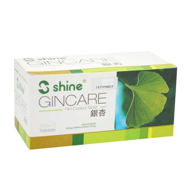 Shine Gincare 40MG 10X10'S Film Coated Tablet | Lazada