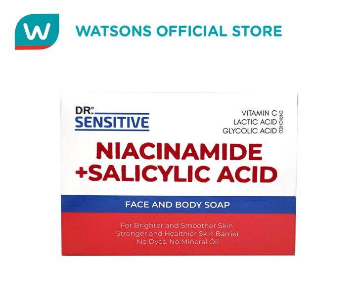 DR. SENSITIVE Niacinamide & Salicylic Acid Face & Body Soap 120g ...