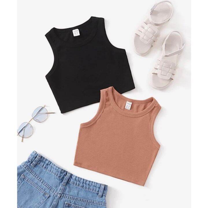 Bonita Racer Back For Women Sando Croptop Trendy Rib Tank Top Lazada Ph