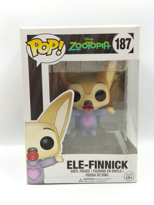 Funko Pop Disney Zootopia - Ele Finnick #187 (กล่องมีตำหนินิดหน่อย ...