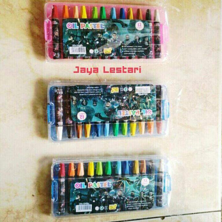 Original krayon crayon isi 12 warna oil pastel | Lazada Indonesia