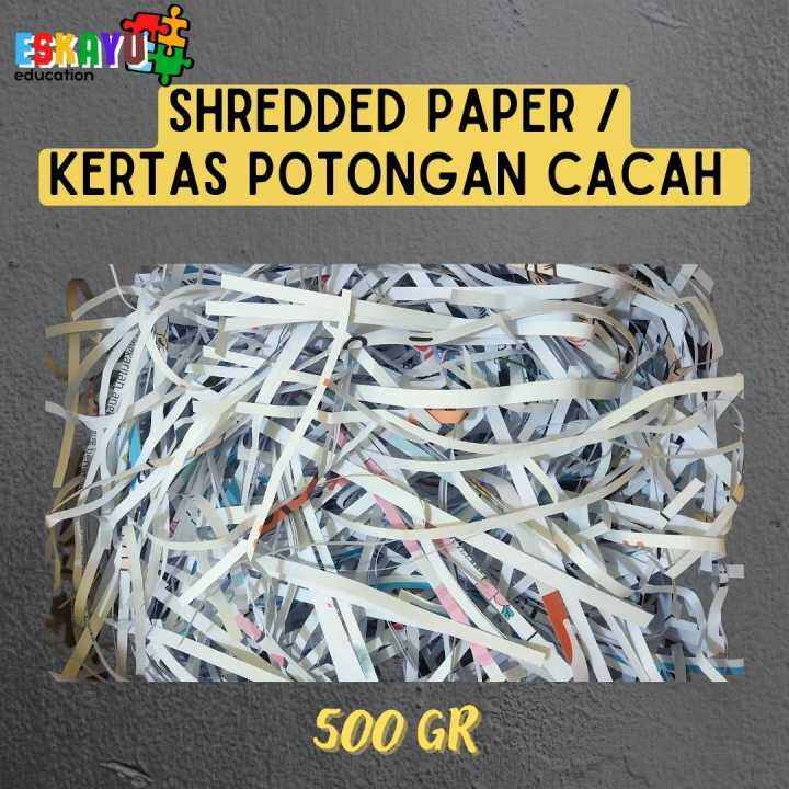 SHREDDED PAPER / KERTAS POTONGAN / KERTAS CACAH / KERTAS PACKAGING KACA ...