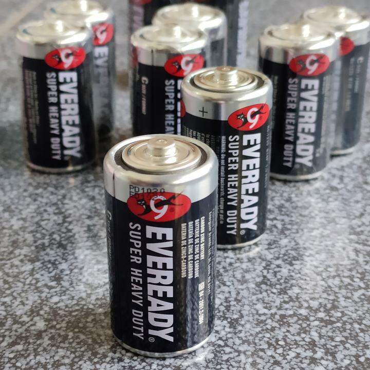 BATERAI EVEREADY SUPER HEAVY DUTY TYPE C UKURAN SEDANG LR14 1.5v ...