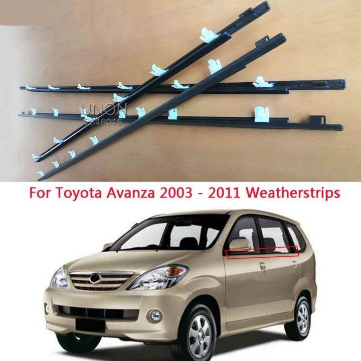 Huiyisunny （black）For Toyota Avanza 2003 - 2011 Weatherstrip Window ...