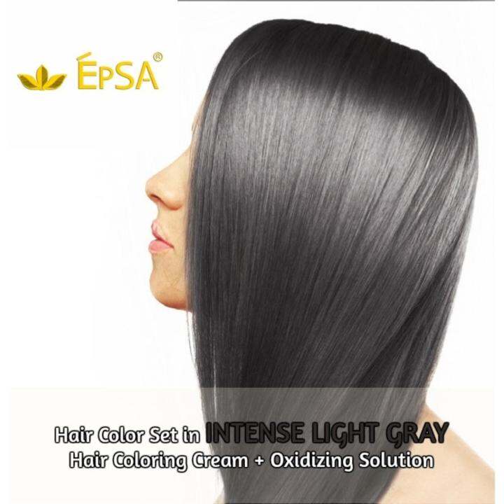 Authentic EpSA Intense Light Gray Hair Color Set 8/15 | Lazada PH