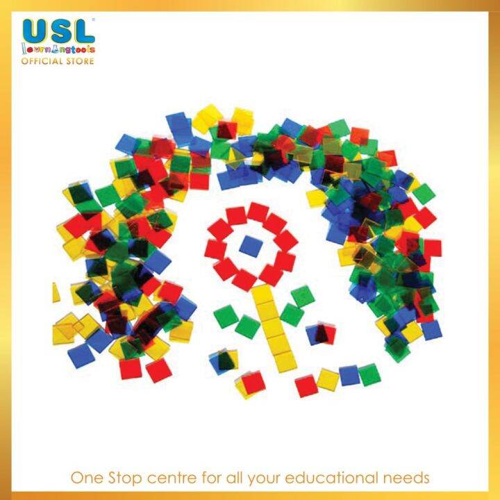 Transparent Tiles (+-1000 pcs) - Manipulative & Early Learning ...