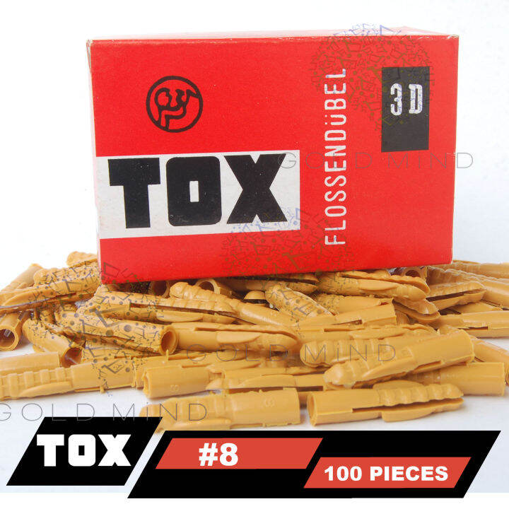 Tox Wall Plug The Original! High Quality Virgin Engr Plastic - Gold ...