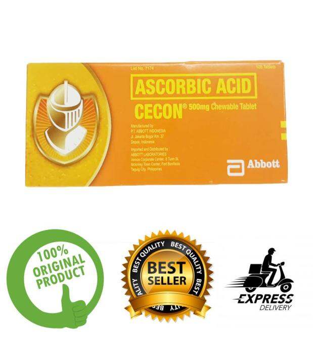 Cecon Ascorbic Acid Chewables 500mg 100 Tablets | Lazada PH