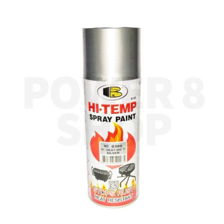 Bosny Hi-Temp Spray Paint No. 0300 Hi-Heat 400 °F Silver | Lazada PH
