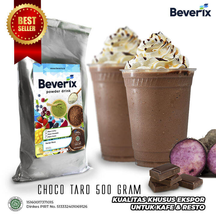 Beverix Powder Drink Bubuk Minuman Rasa Choco Taro/Coklat TARO 3 IN 1 ...