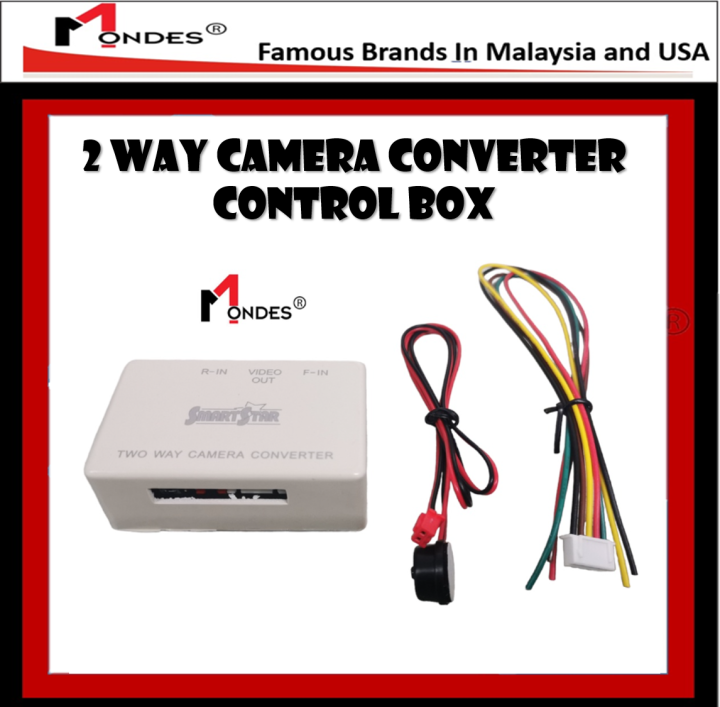 2 Way Camera Converter Control Box - Front & Reverse Camera Input ...