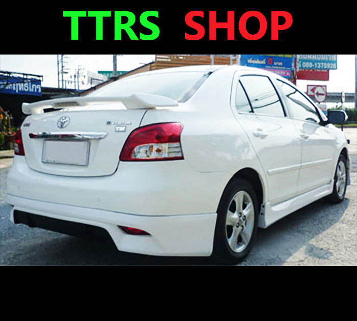 (ฟรีไฟเบรค) สปอยเลอร์ Spoiler Vios 2007 2008 2009 2010 2011 2012 | Lazada.co.th