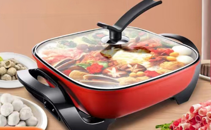 Household Multi-Function Square Pot Non-Stick Induction Cooker with Pan ...
