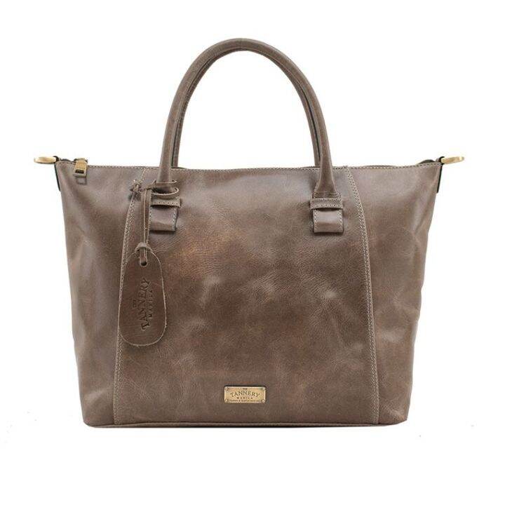 The Tannery Manila Leather Bag Carrie, Gray Firestone | Lazada PH