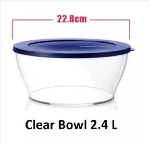tupperware Clear Bowl Tupperware 2.4L | Lazada