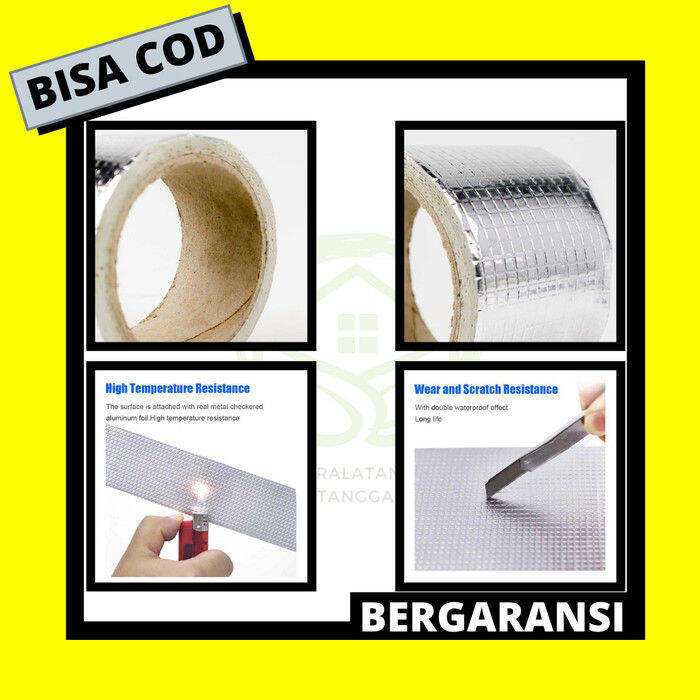 Lakban Alumunium Anti Bocor Anti Air Lakban Ajaib Alumunium Foill Waterproof Panjang 5M Bisa COD ...