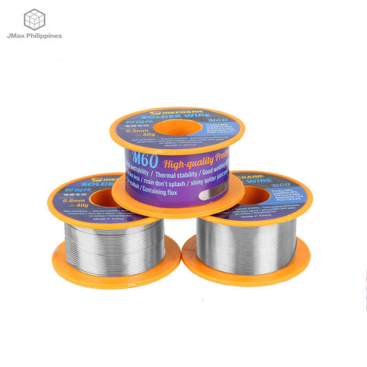 Mechanic M60 40g Soldering Lead Solder Wire 0.3mm 0.5mm 0.8mm | Lazada PH