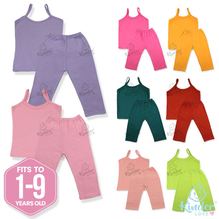 39 only! Plain Terno Pajama for Kids 1-9 years old Girl! Sale! | Lazada PH