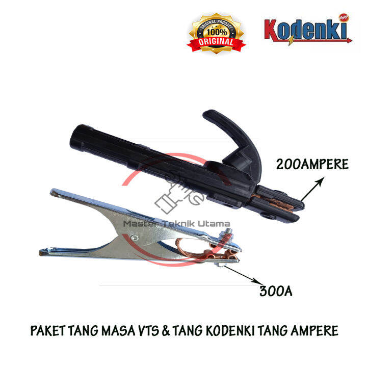 Paket Kodenki Tang Mesin Las Listrik Electrode Holder 200A - VTS Tang Jepit Masa Massa Las 300A ...