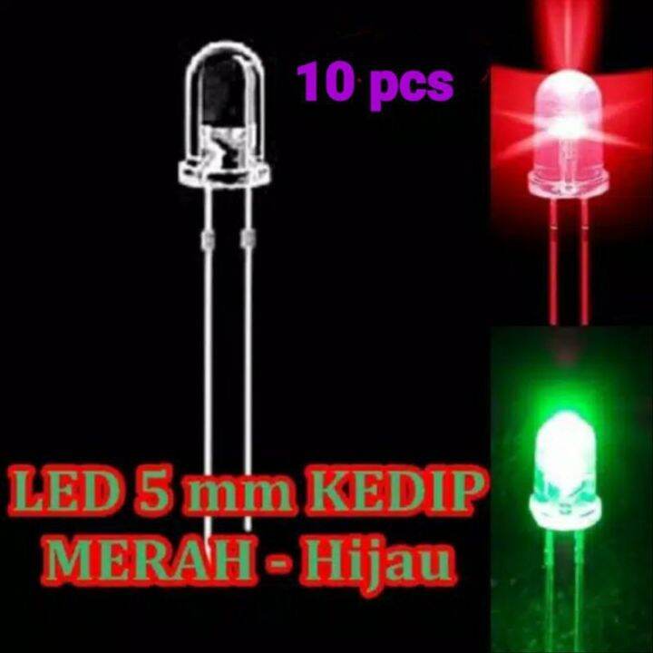 LED 5mm 2 warna Merah hijau 10 pcs | Lazada Indonesia