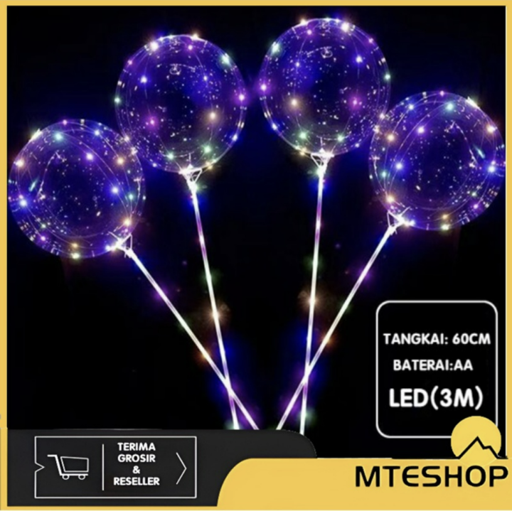 MTE BALON LED RAINBOW WARNA WARNI PARTY ULTAH | Lazada Indonesia