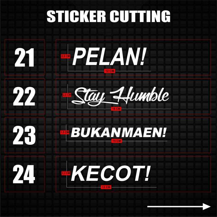 Sticker Cutting Stiker Cutting Motor Harga satuan termurah viral ...