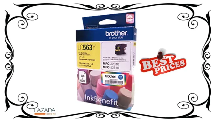 Brother LC-563 Yellow Original Ink Cartridge | Lazada PH