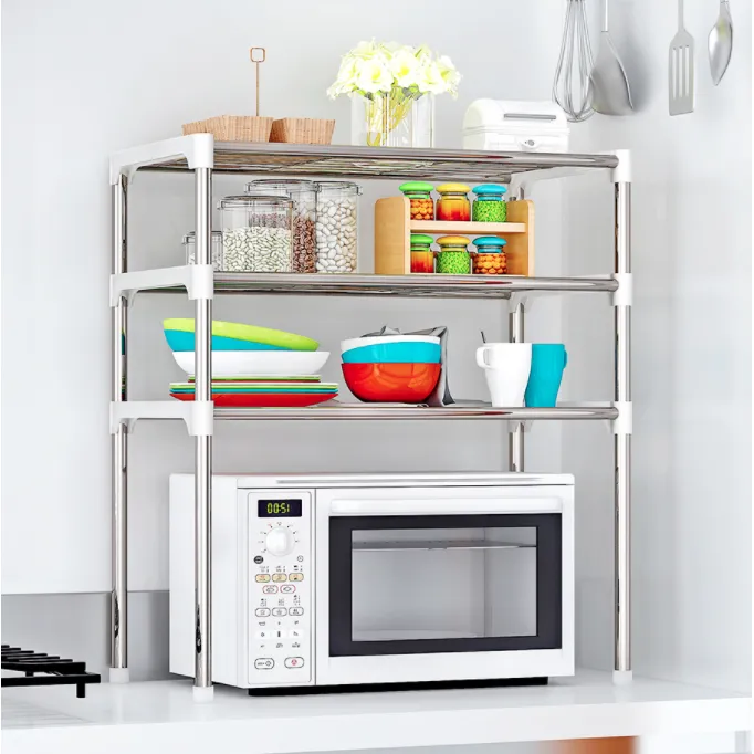 Multi Kitchen Rack / Oven Microwave Rack 3 Tier Level / Oven Rak ...