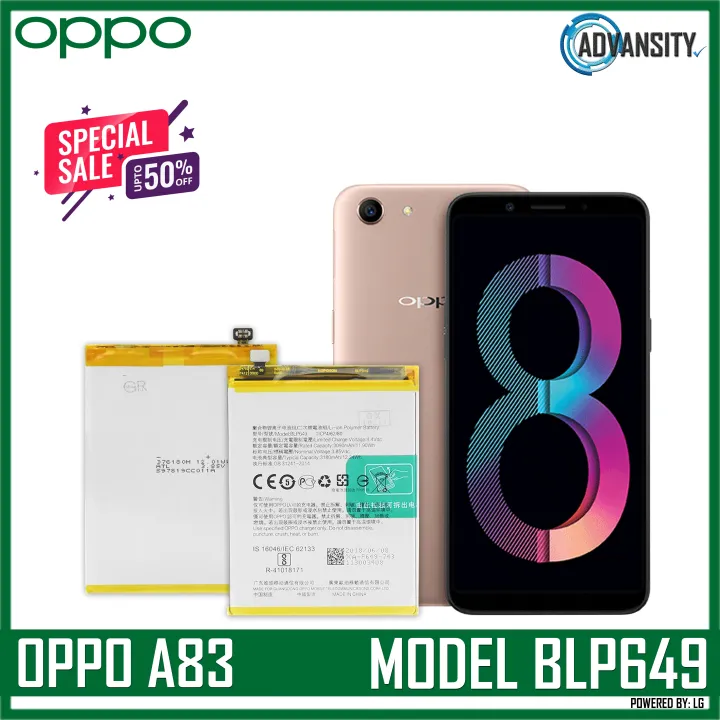OPPO A83 Battery Model BLP649 (3180mAh) Original Equipment Manufacturer ...