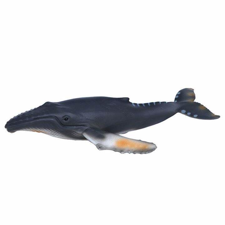 Simulation model of Marine whale toy animals large bowhead whales orcas ...