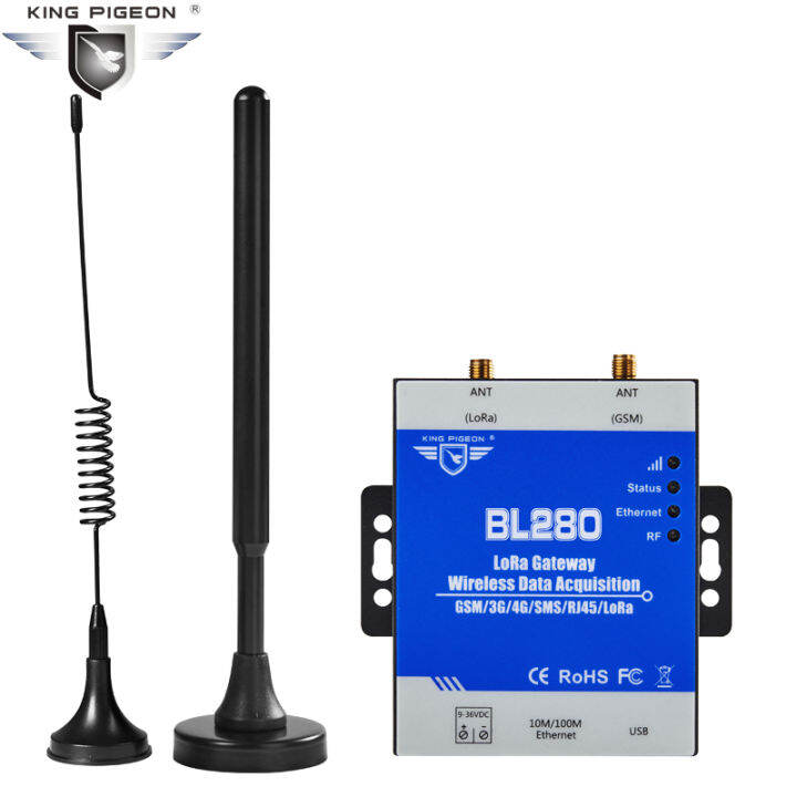 Wireless Data Acquisition System LoRa Gateway Support MQTT Modbus 4G with Ethernet RS485 IoT ...