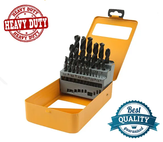 Heavy Duty 25pcs HSS Drill Bits Set (1.5-13MM) | Lazada PH