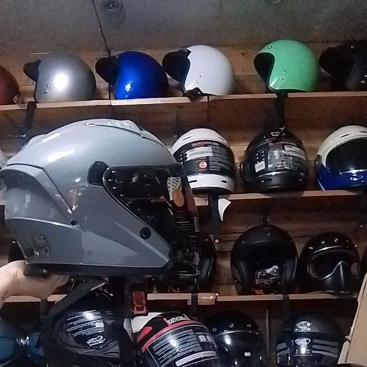 HALF Face helmet w/ visor GILLE | Lazada PH