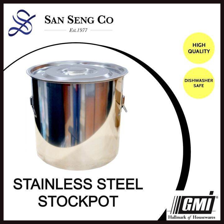San Seng GMI High Quality Stainless Steel Stock Pot 45x65CM ...