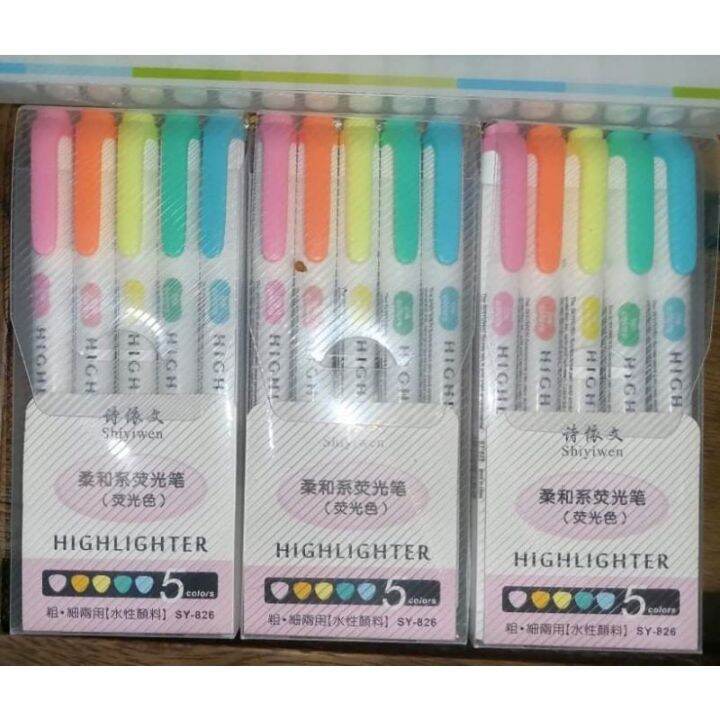 highlighter with 2 sticker sheet | Lazada PH