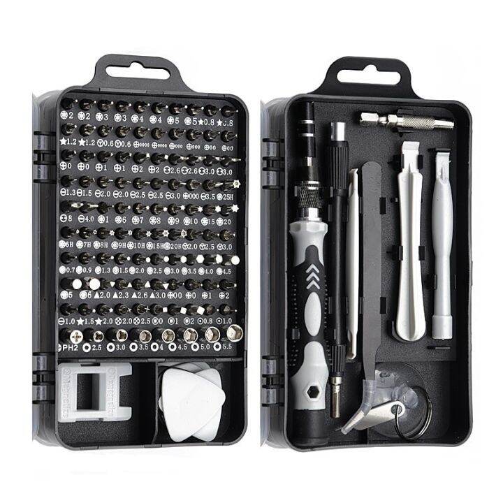 Peralatan Obeng 115 in 1 Screwdriver Set Reparasi Smartphone Laptop HP Android Lengkap Precision ...
