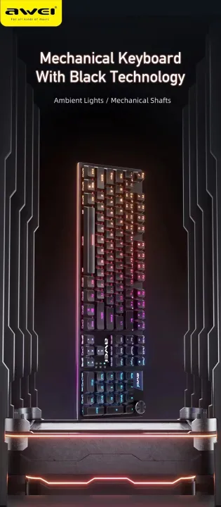 AWEI MECHANICAL COMPETITIVE GAMING KEYBOARD KB-3 | Lazada PH