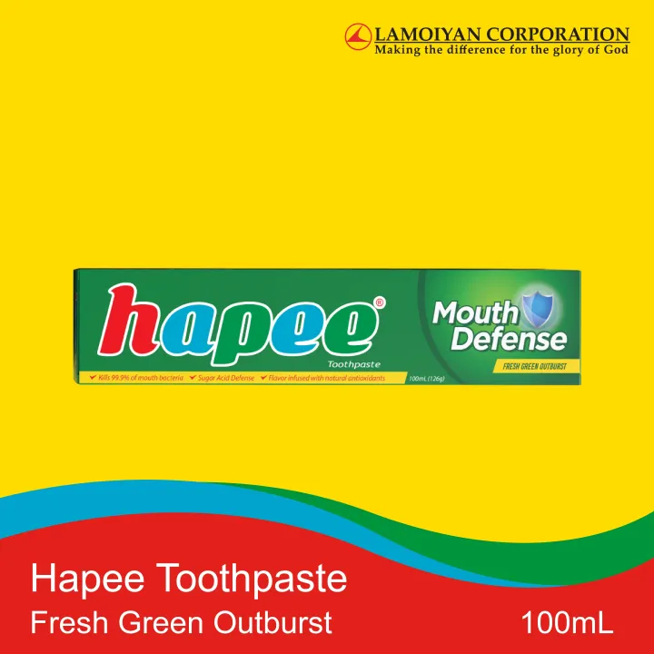 Hapee Toothpaste Fresh Green Outburst 100mL | Lazada PH