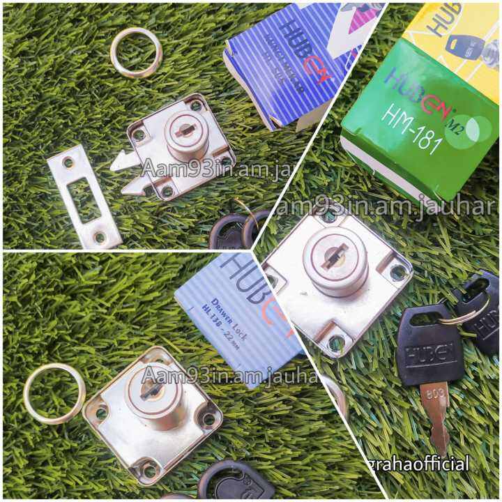 Kunci Laci Lemari Kicenset Mekar Seleding HUBEN fre baut size 4x4cm 79 Gram 2 CM HM-181 HL-505 ...