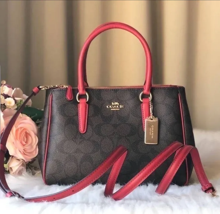 Original Coach F67027 Mini Surrey Carryall Satchel Crossbody Bag In ...