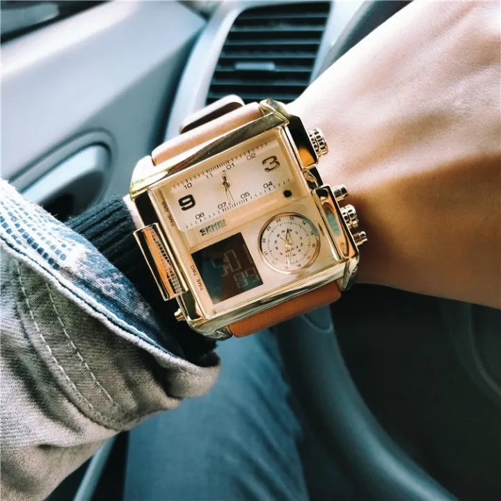 Time square watch men big dial the Occidentwatches sports multi ...